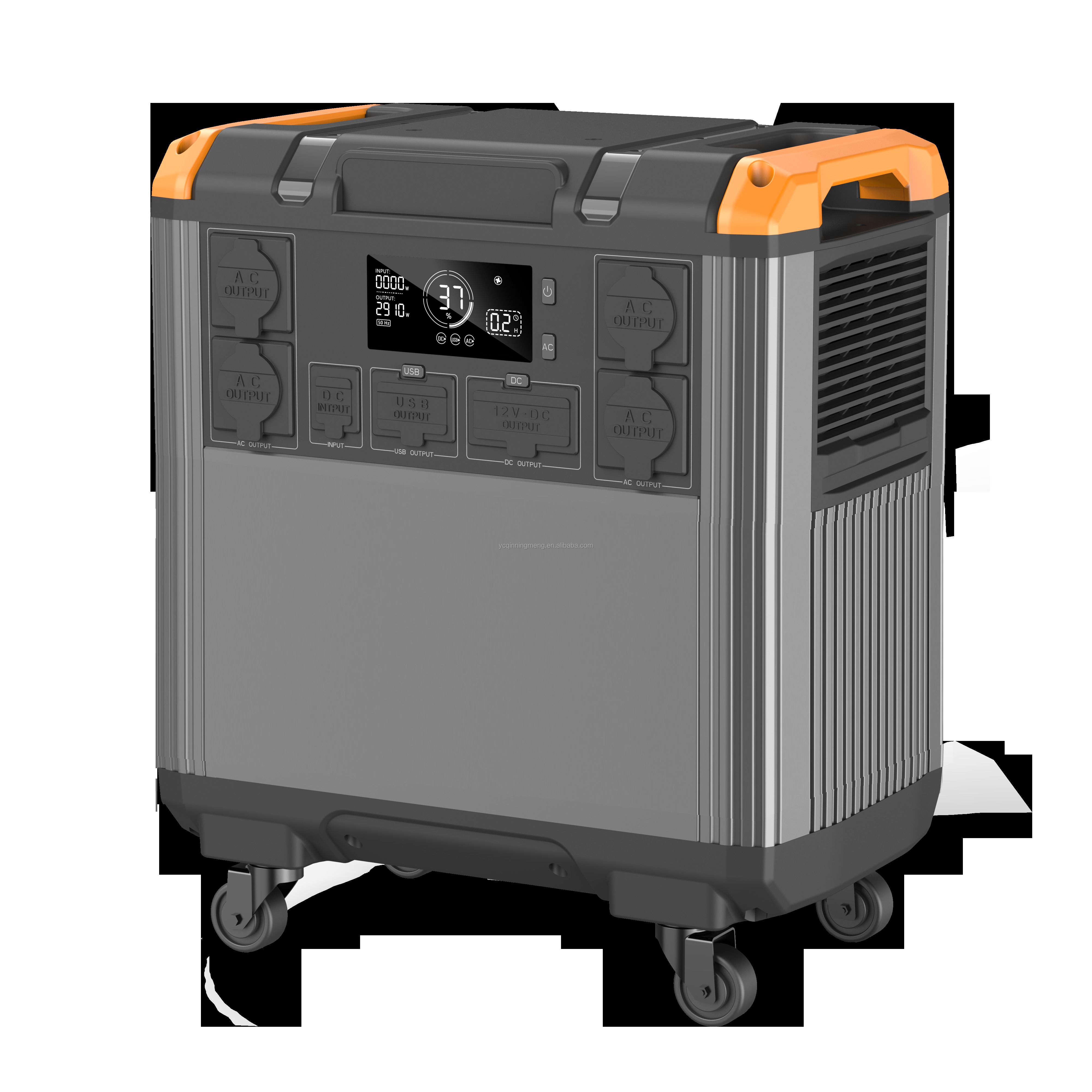 5376Wh Portable Power Station with Jump Starter Flashlight and Solar ...